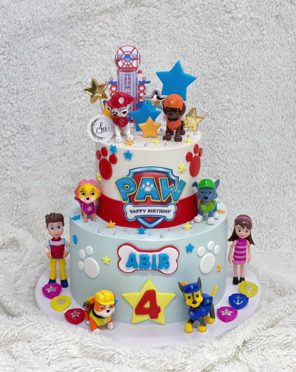 2-Tier Paw Patrol Cake – Sei Pâtisserie