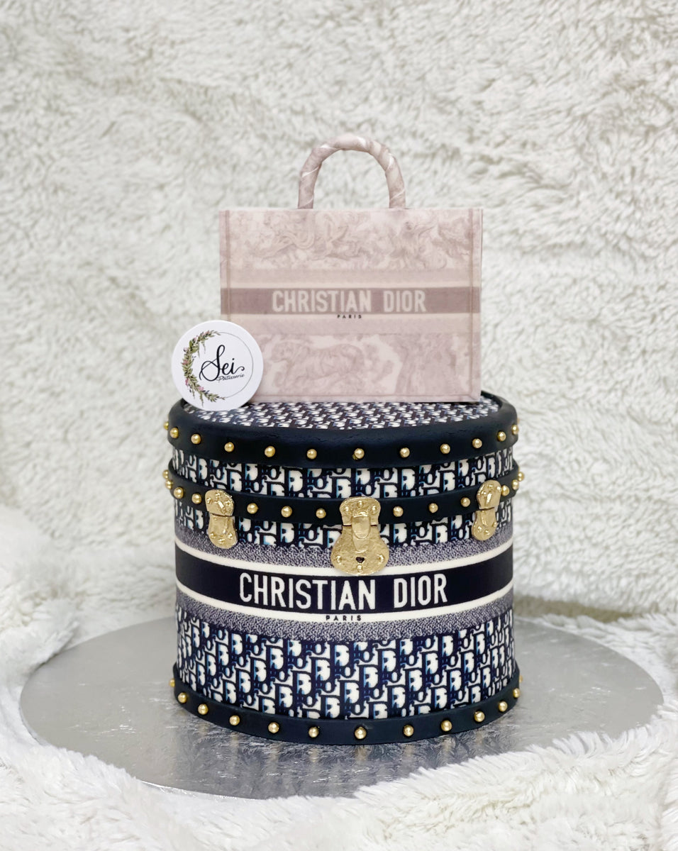 Christian Dior Oblique Pink Book Tote Bag Tall Cake – Sei Pâtisserie