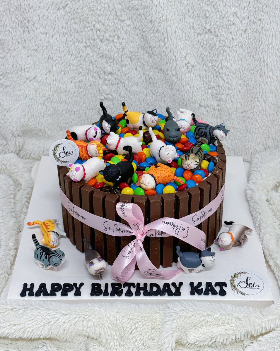 Kitty Cat Kit Kat Cake – Sei Pâtisserie