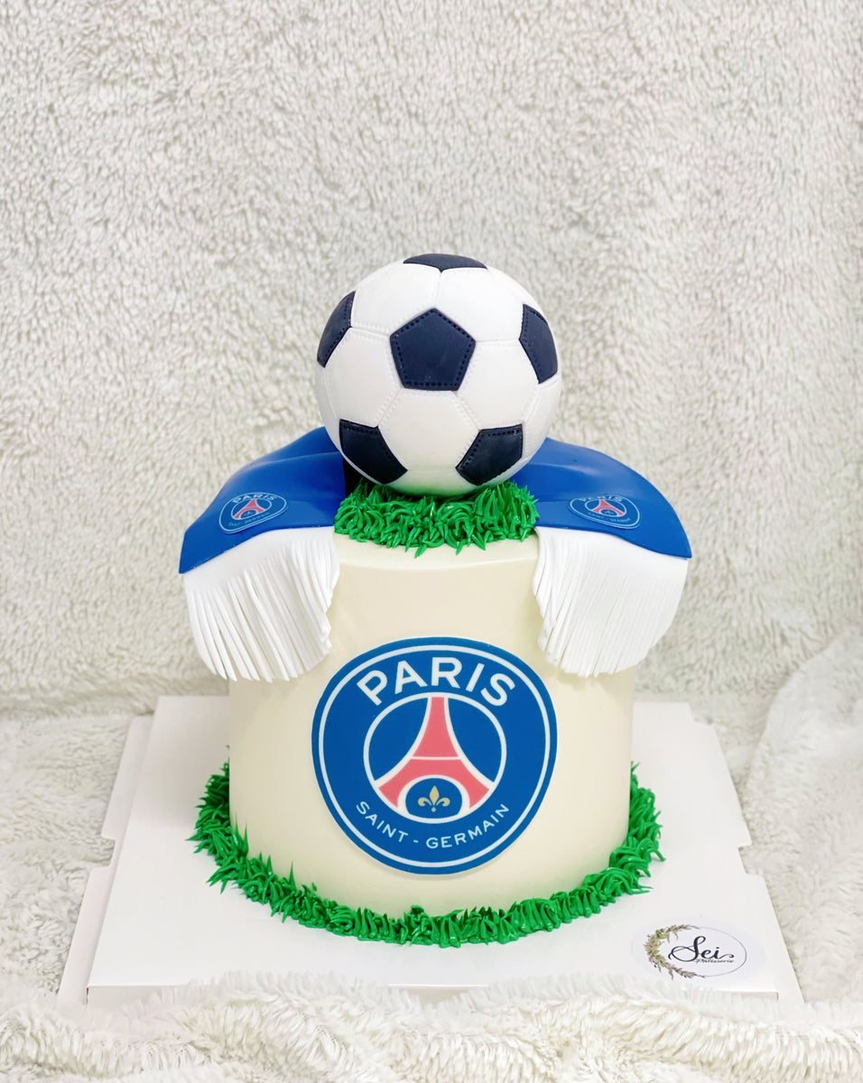 Paris Saint Germain Football Soccer Tall Cake – Sei Pâtisserie