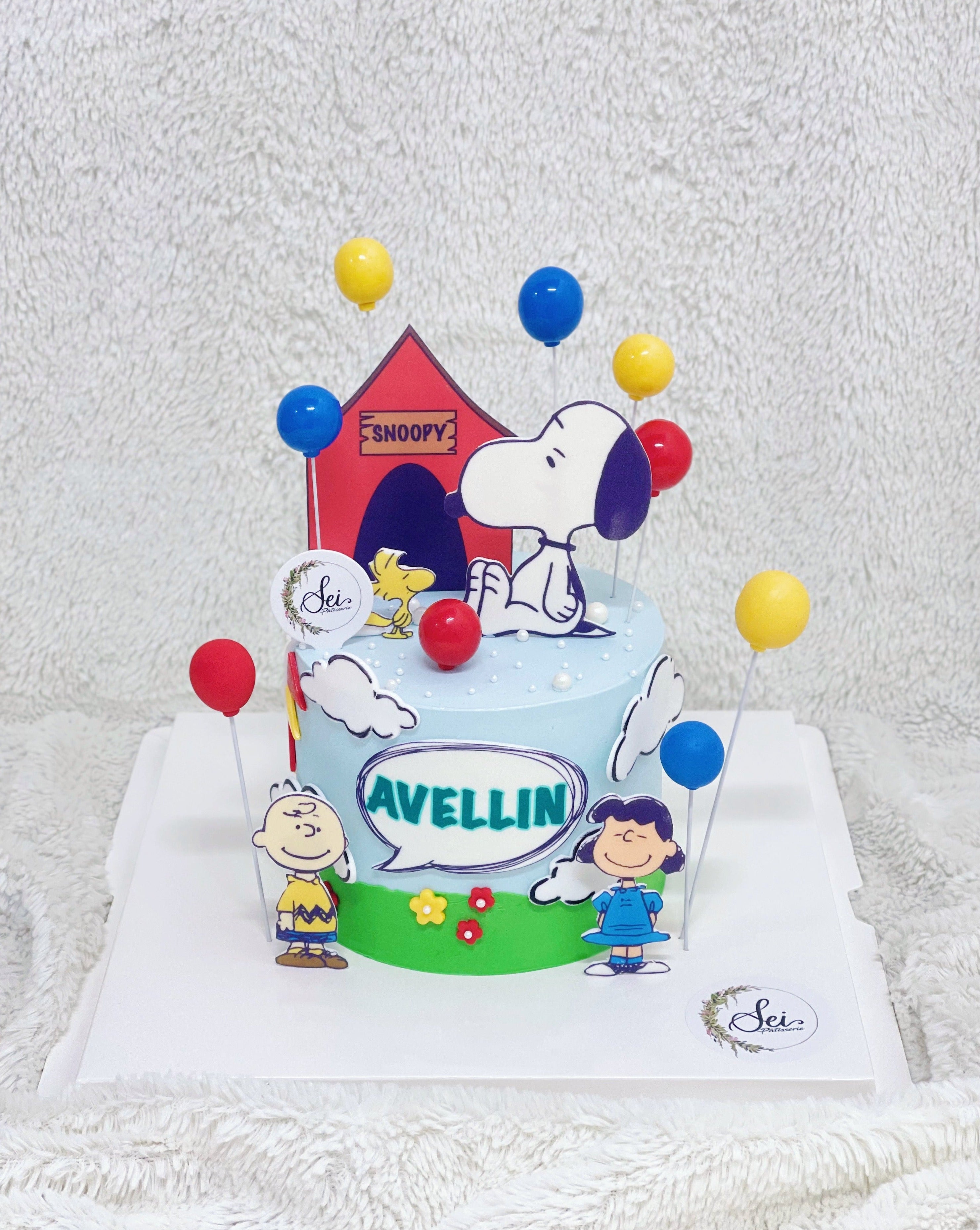 Snoopy Happy Birthday Cake