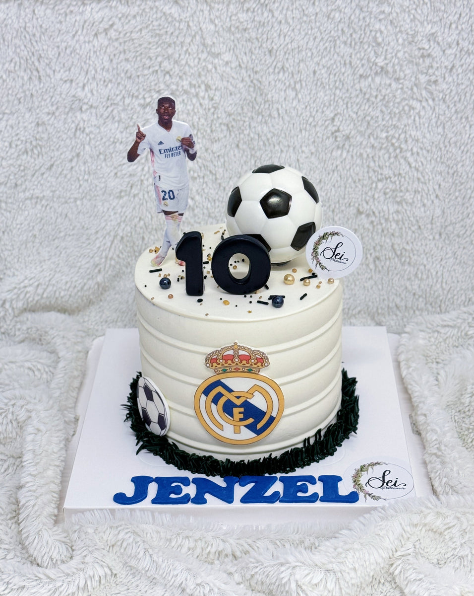 Vinicius Junior Real Madrid Football Cake – Sei Pâtisserie