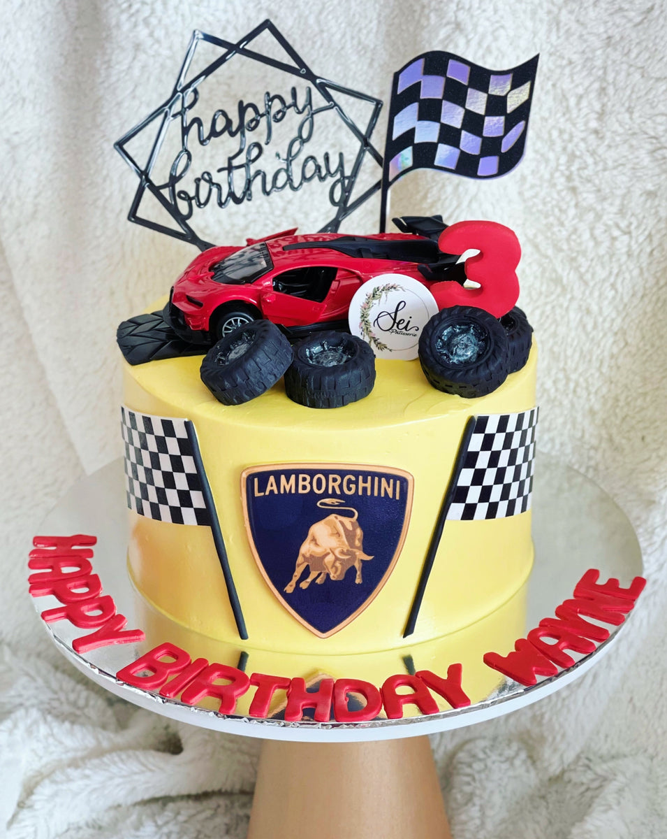 Lamborghini Racing Car Cake – Sei Pâtisserie